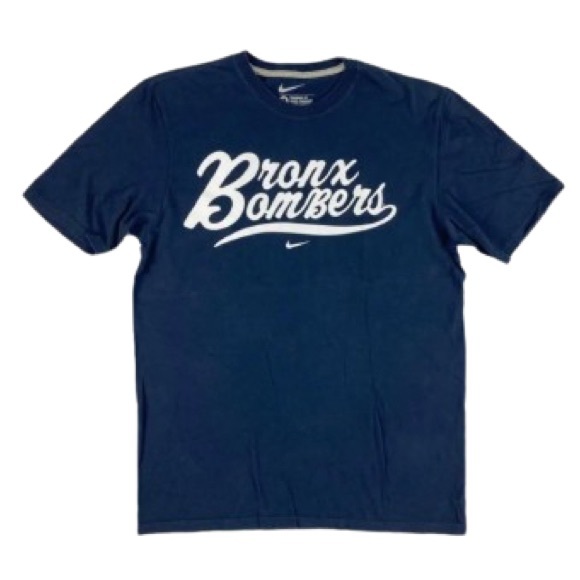 Nike | Shirts | Nike Navy Blue Bronx Bombers Tee | Poshmark
